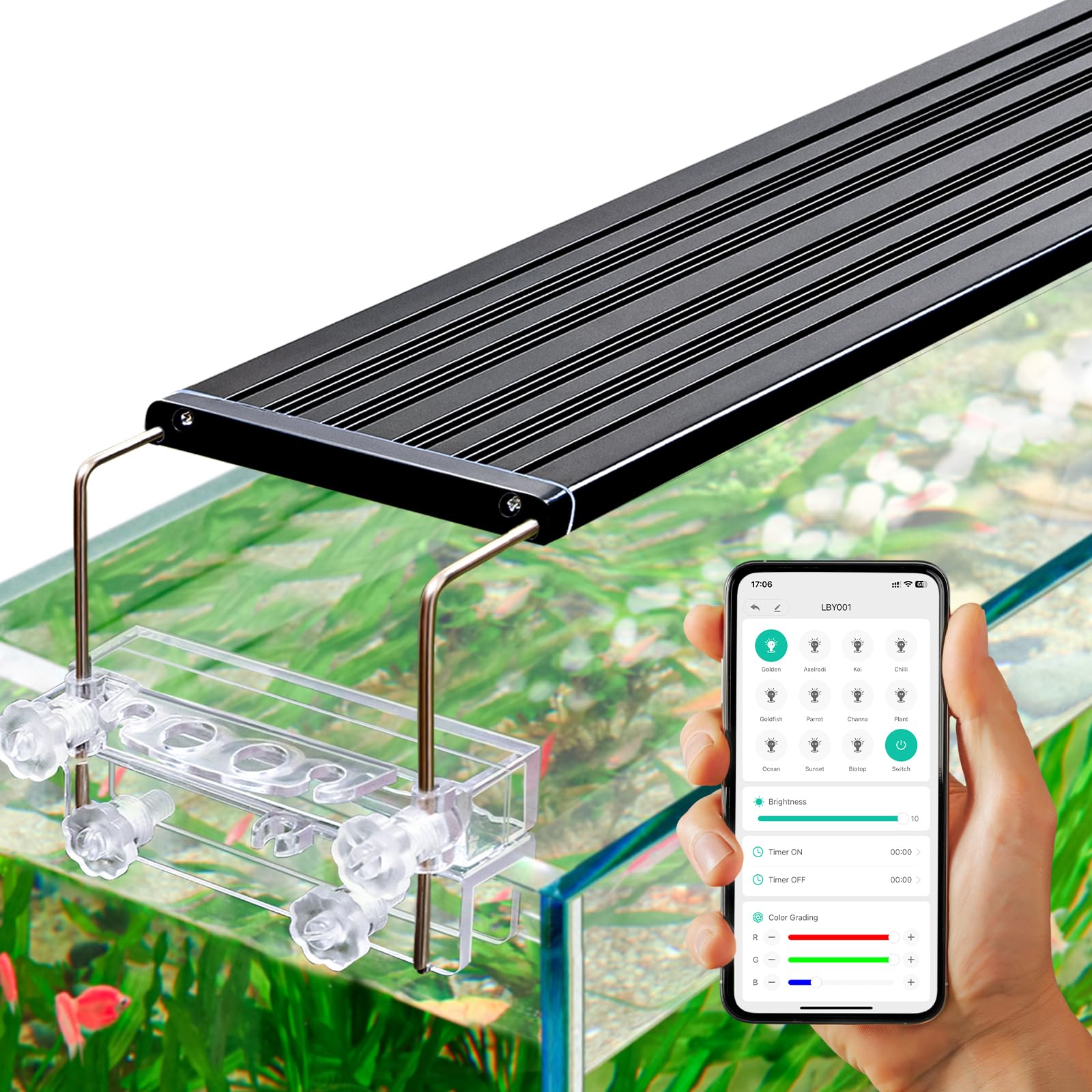 Aquarium Light, Aquarium Plant Light, LED Aquarium Light, Full Spectrum ...