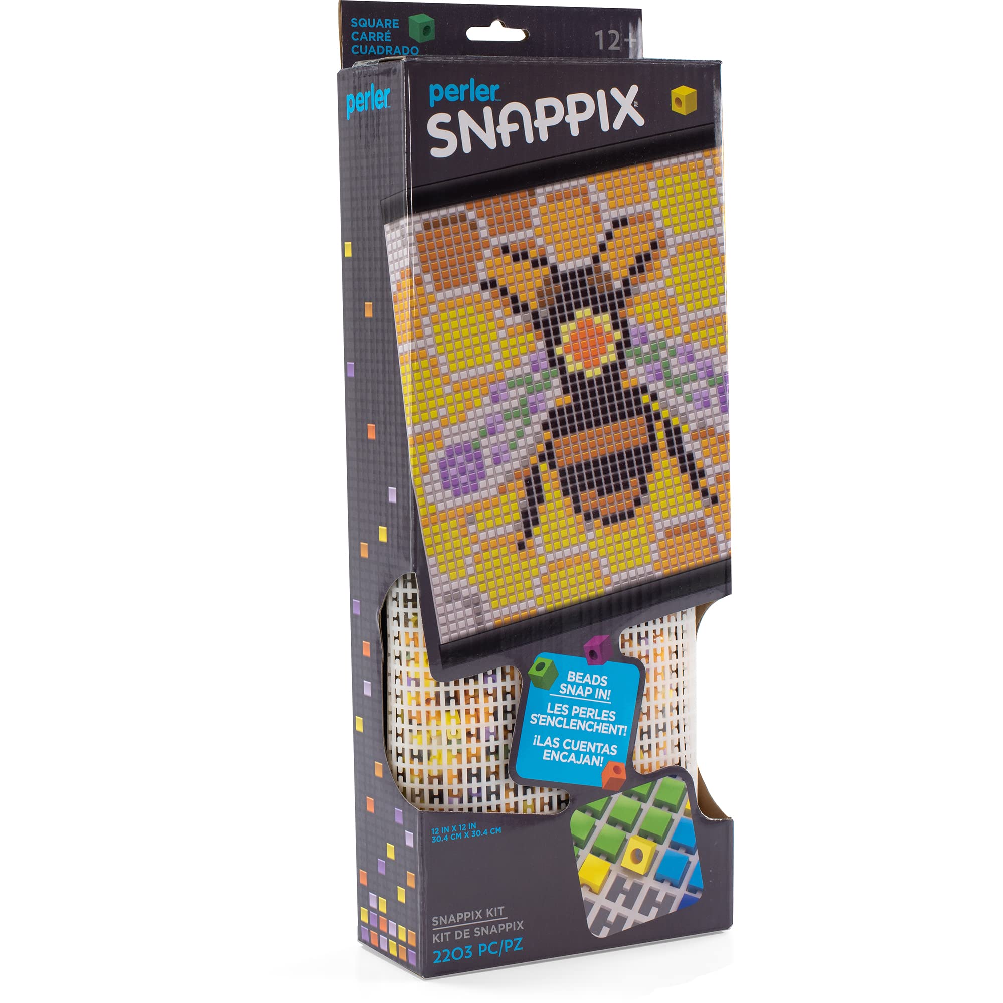 Mua Perler Folksy Bee Snappix No-Iron Fuse Bead Craft Kit for Kids, 12 ...