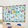 Amazon.com: Fun Express Reading Bulletin Board Set, 30 Blank Cutouts, 9 ...