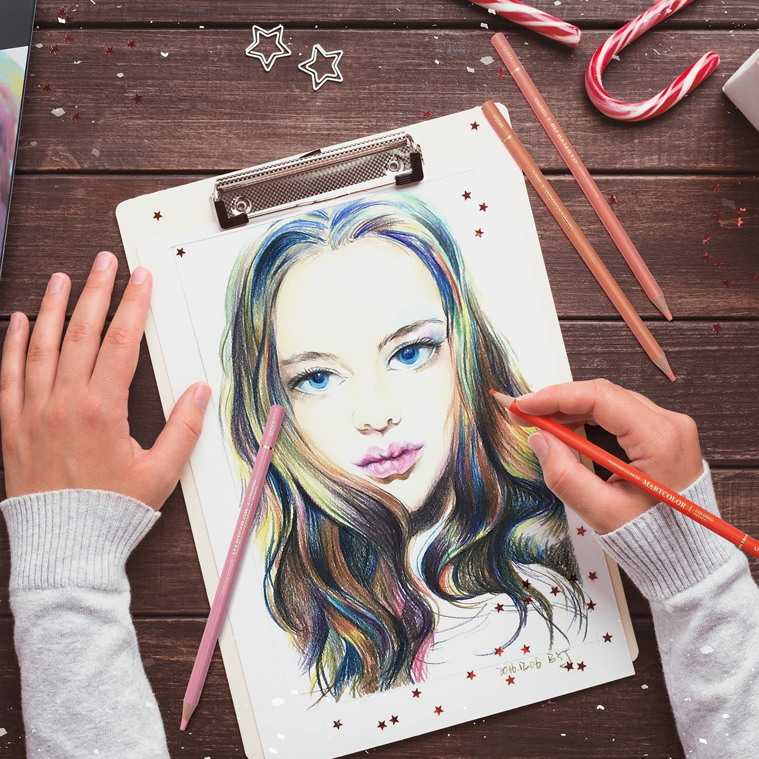 Mua MARTCOLOR 24 Colors Skin Tone Colored Pencils for Portraits and ...