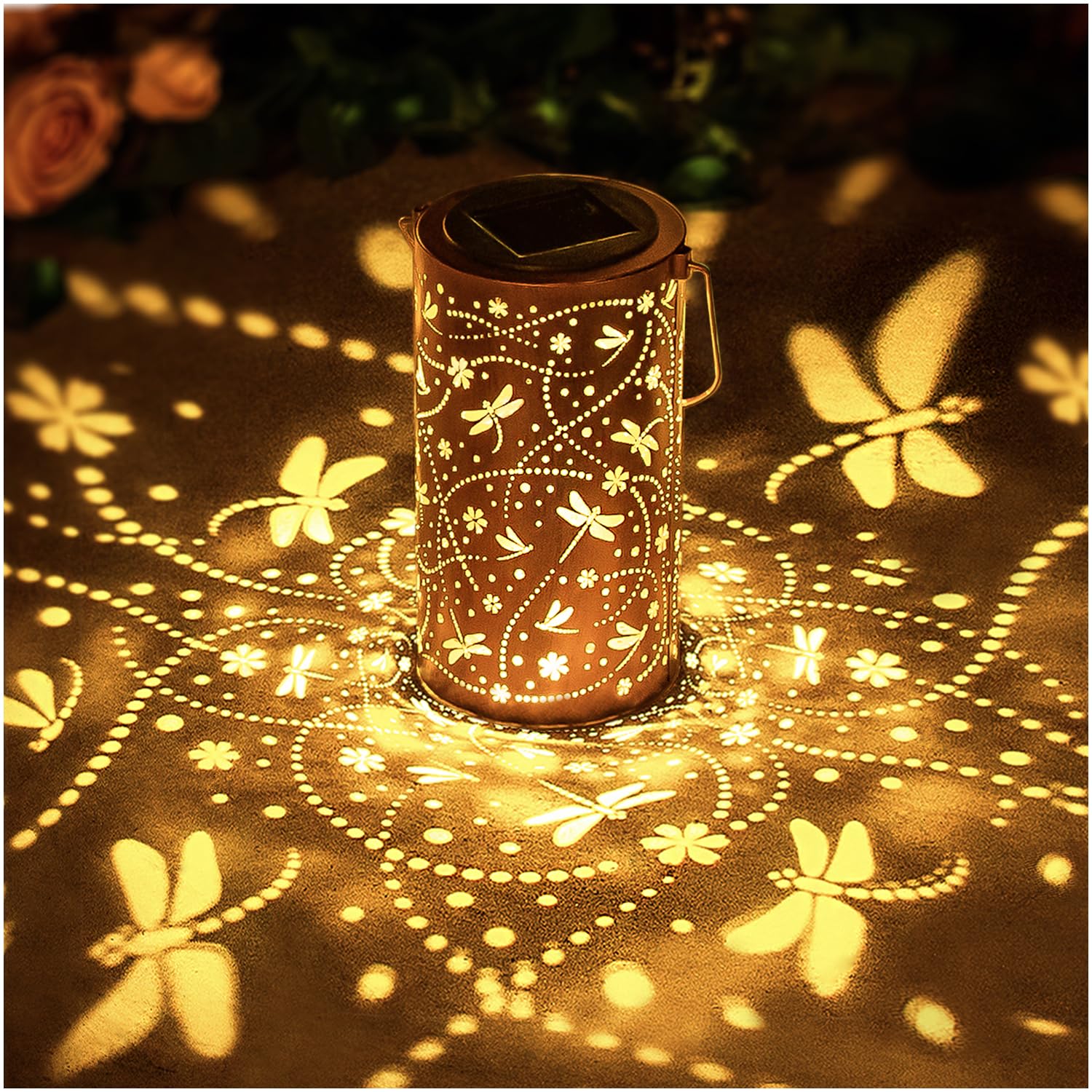 Dragonfly Solar Lanterns Outdoor Waterproof Hanging Solar Lights ...