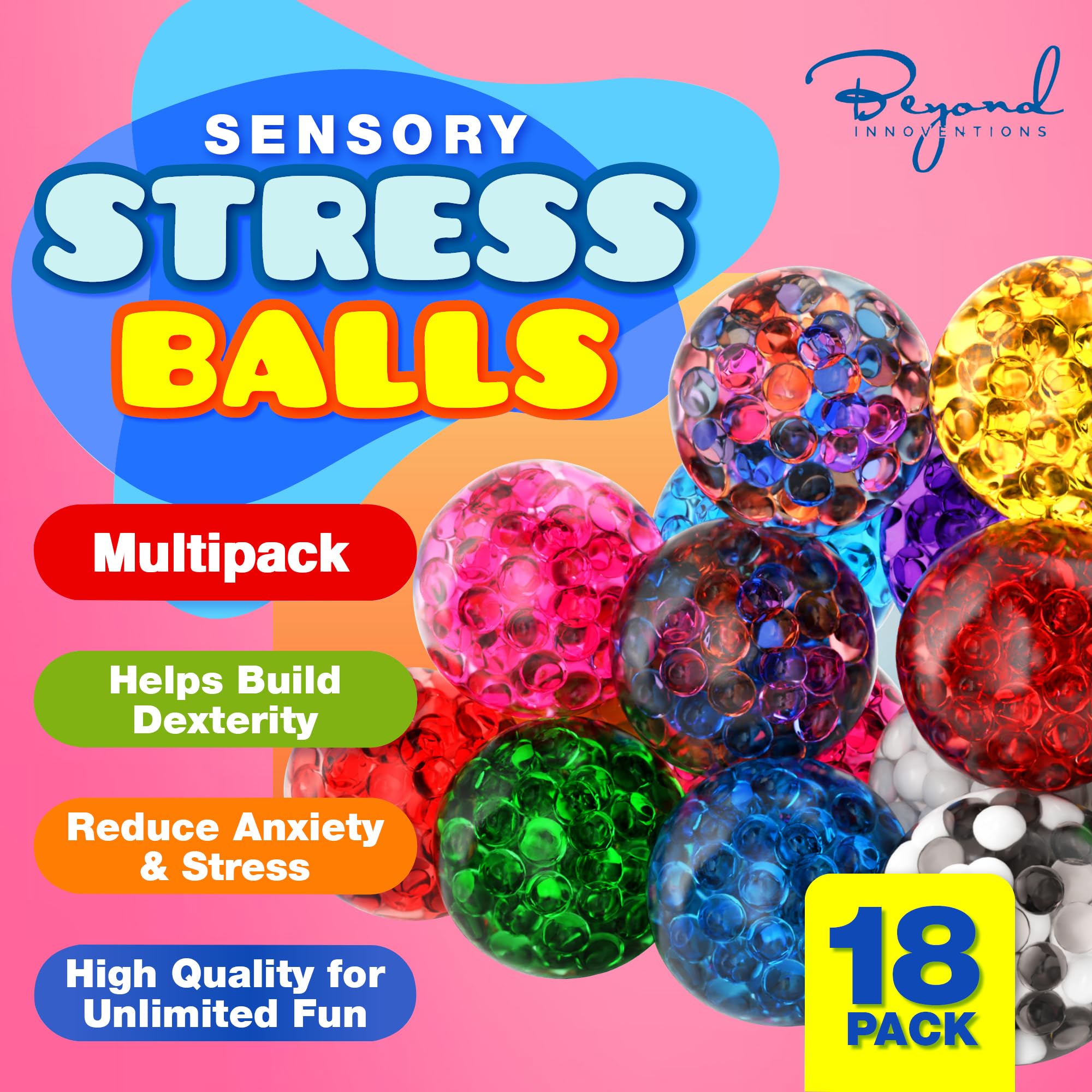 Mua Stress Balls Set - 18 Pack - Party Favors | Stress Balls for Adults ...