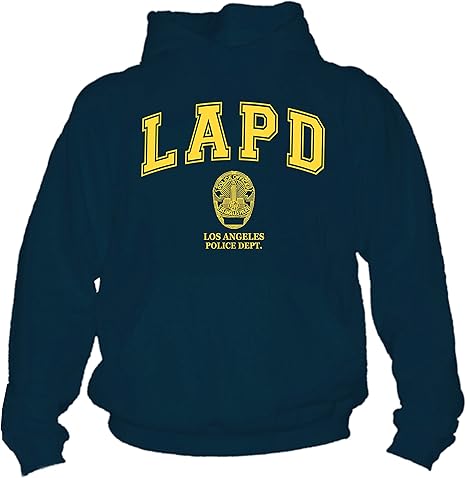 LAPD Hoodie blue XXXL: Amazon.co.uk: Clothing