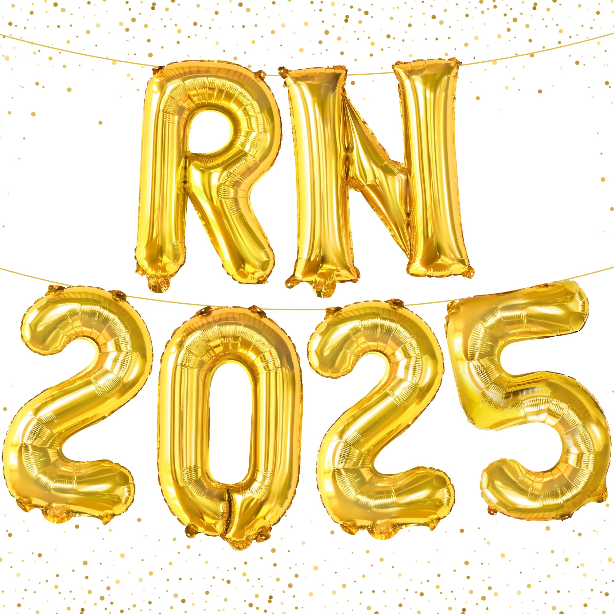 KatchOn, Gold RN 2025 Balloons - 16 Inch | RN Balloons Graduation | Rn ...