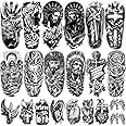 Amazon.com : 77 Sheets Christian Temporary Tattoo Adult, Religious ...