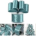 Amazon.com: AIMUDI Dusty Blue Velvet Wired Ribbon 2.5 Inch Blue ...
