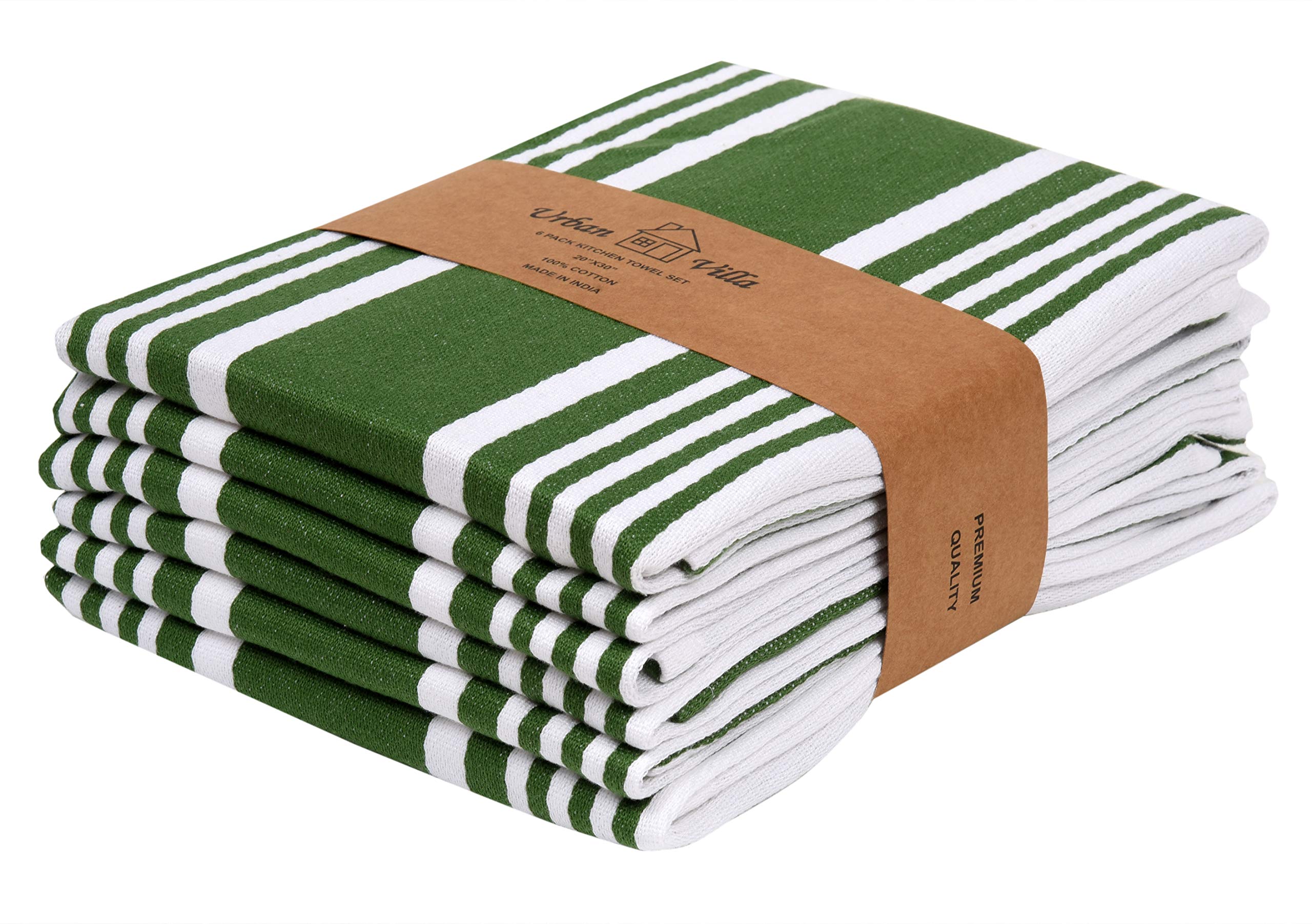Urban Villa Kitchen Towels (20x30 Inches 6 Pack) Extra Large Premium ...