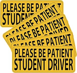 Amazon.com: Hotop 5 Pack Student Driver Magnet Safety Sign Vehicle ...