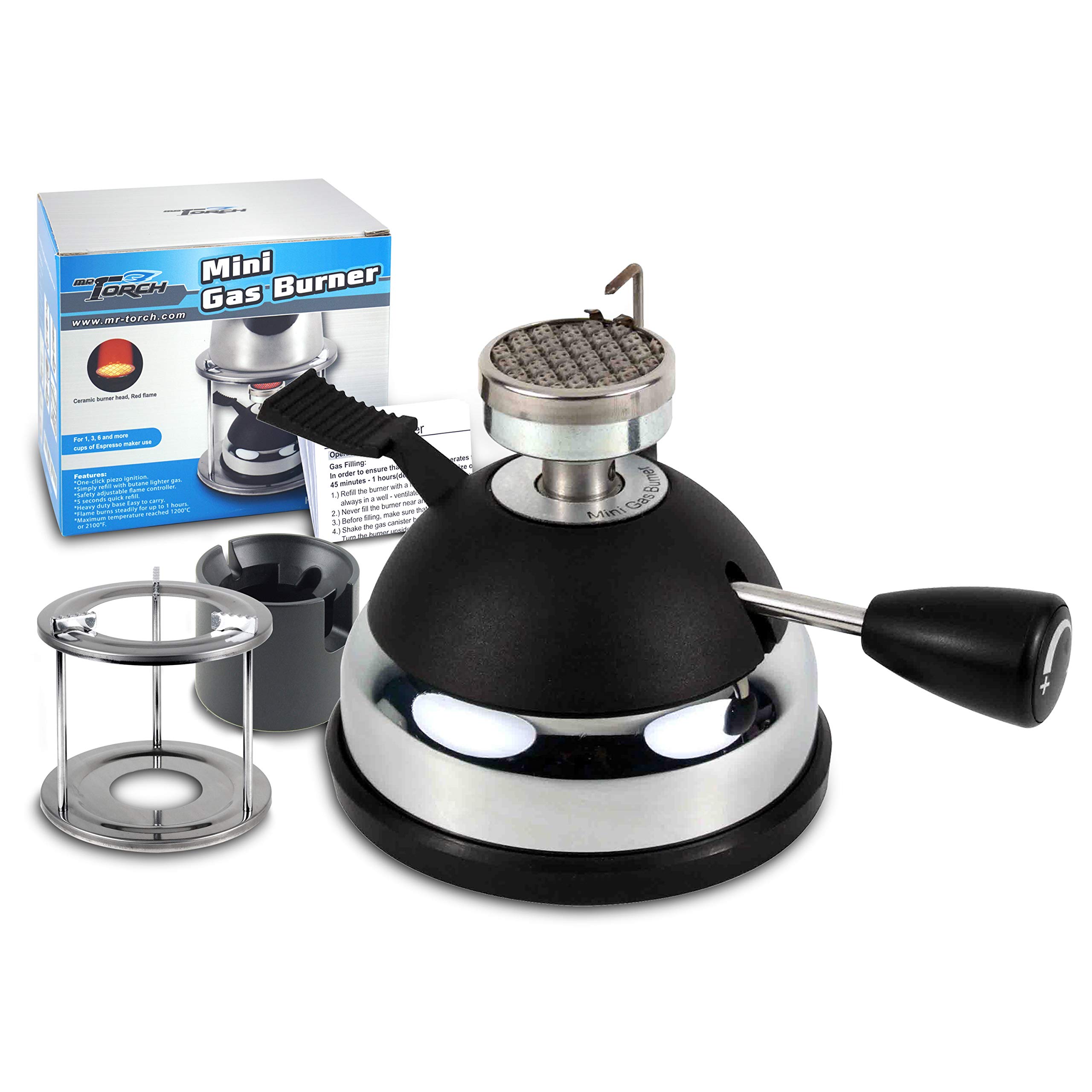 MR.TORCH Butane Mini Burner for Tabletop Siphons Syphon, w Furnace ...