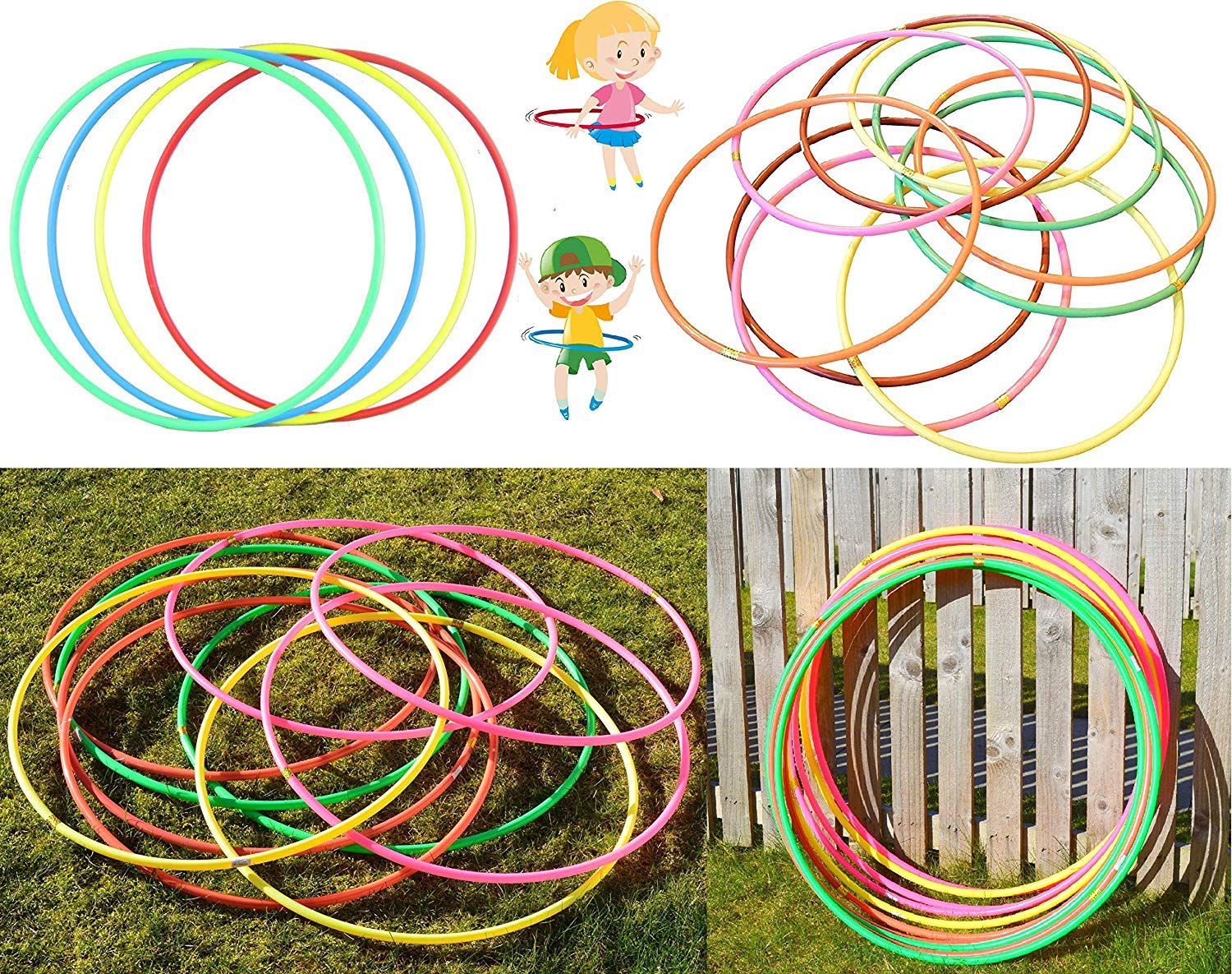Bargains Hut 75cm Lightweight Hula Hoops Plain Color Kids Adults ...