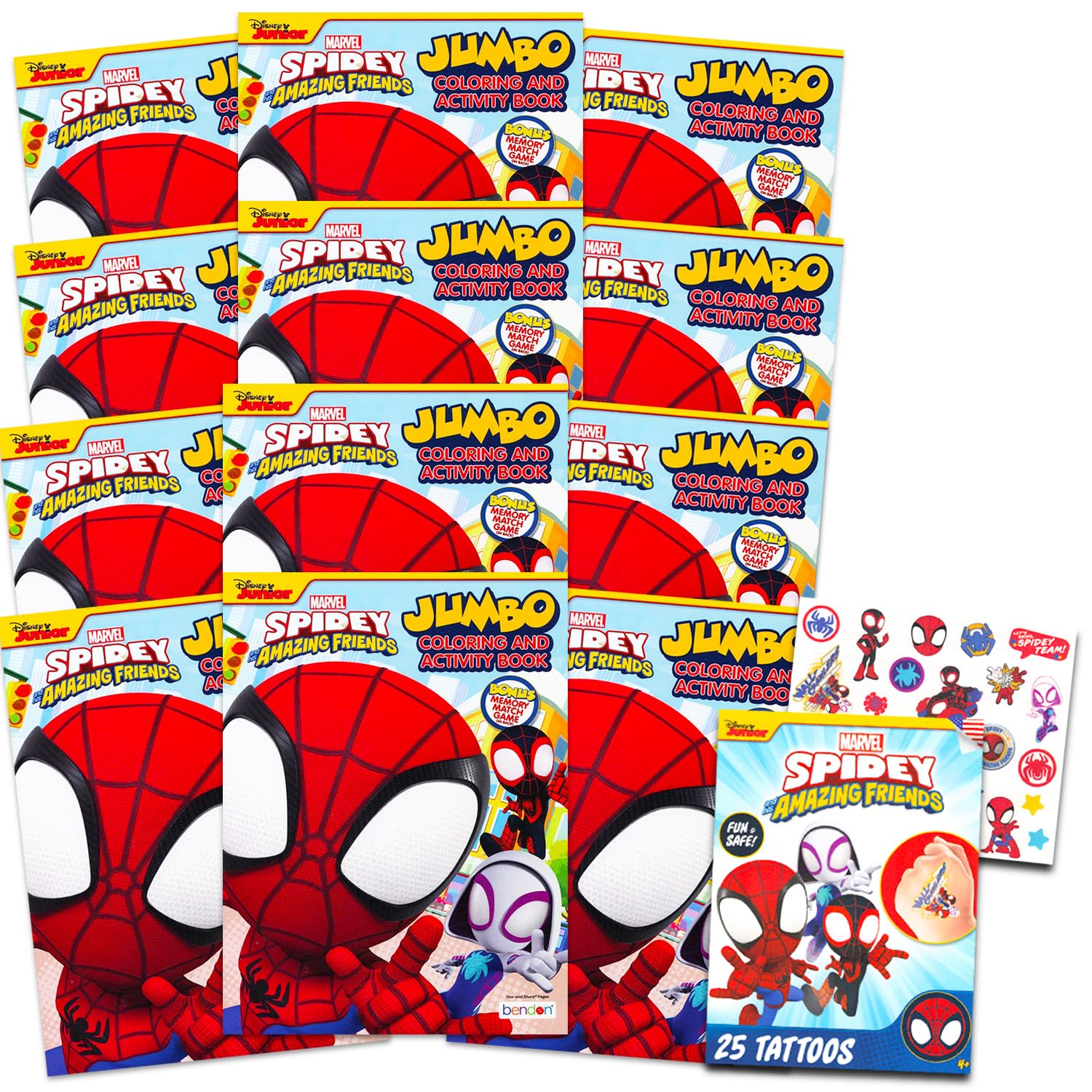 Spidey and His Amazing Friends Coloring Books Bulk - Spiderman Party ...
