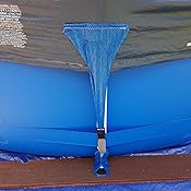 Intex 28040 Pool-Abdeckung für Runde Deluxe Grau, Ø 488 cm, Überhang 20 ...