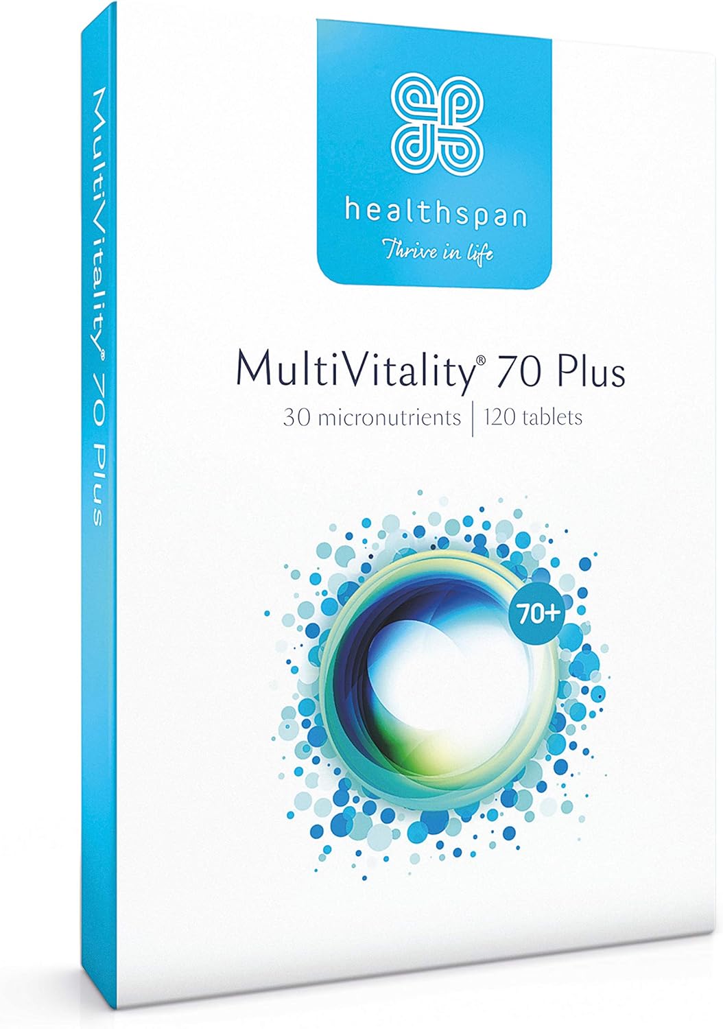 MultiVitality 70 Plus | Healthspan | 120 Tablets | Multivitamin ...