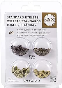 Amazon.com: We R Memory Keepers Standard Eyelets Aluminum Browns