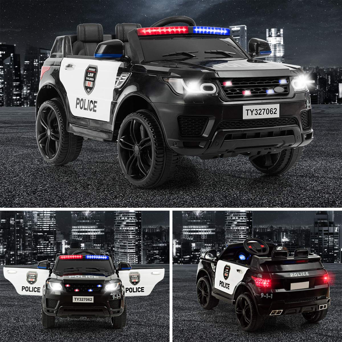 Mua Costzon Ride on Car, 12V Battery Powered Police SUV Vehicle w ...