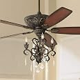 Casa Vieja 60" Casa Montego Vintage Indoor Ceiling Fan with Light LED ...
