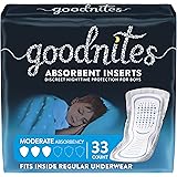 Amazon.com: Goodnites Absorbent Bedwetting Underwear Inserts/Pads for ...