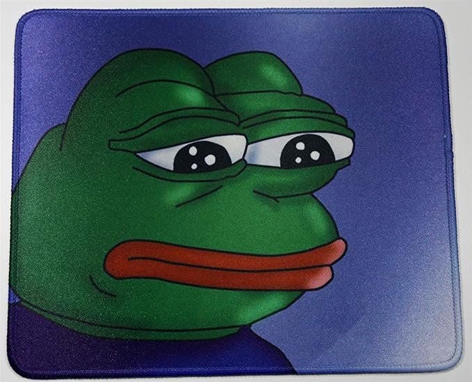 12x10 Inch Sad Frog Meme Sad Men Pepe Gaming Collection: Amazon.in ...