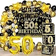 Amazon.com: ZOiiWA 130 Pcs 50th Birthday Decorations Set for Men Women ...