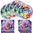 Amazon.com: Inside Out Party Supplies, 20 Plates and 20 Napkin, for ...