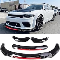 Amazon.com: DREAMOTOR Front Bumper Lip Splitter, Car Universal ...