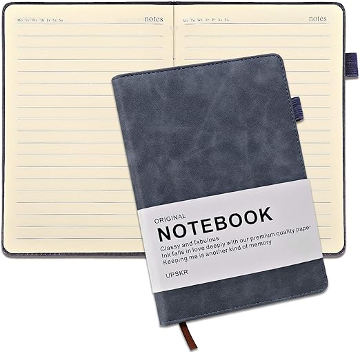 A5 Ruled Notebook Journal with Pen Loop-Hardcover Notebooks with ...
