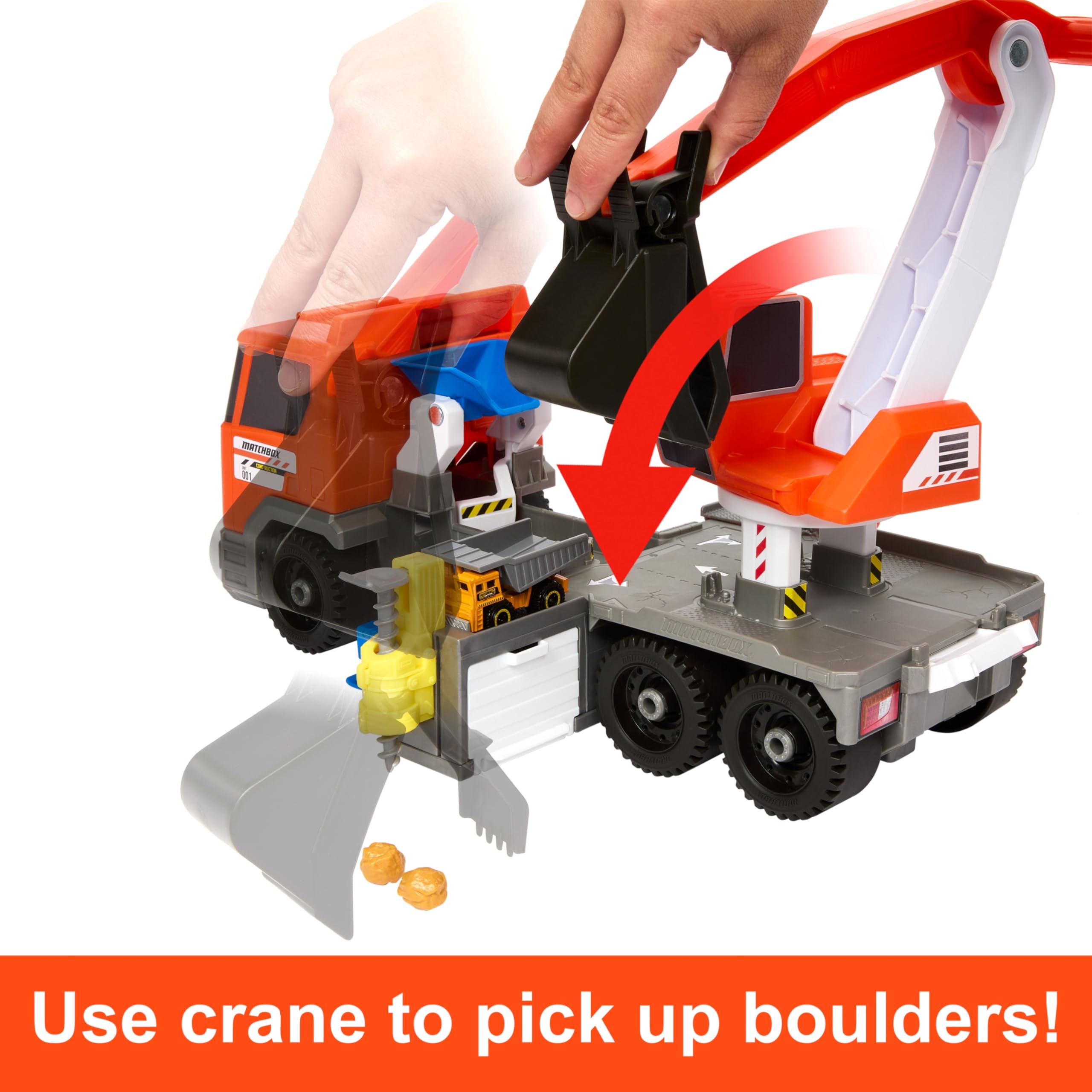 Mua Matchbox Cars Playset, Action Drivers Transforming Excavator, Large ...