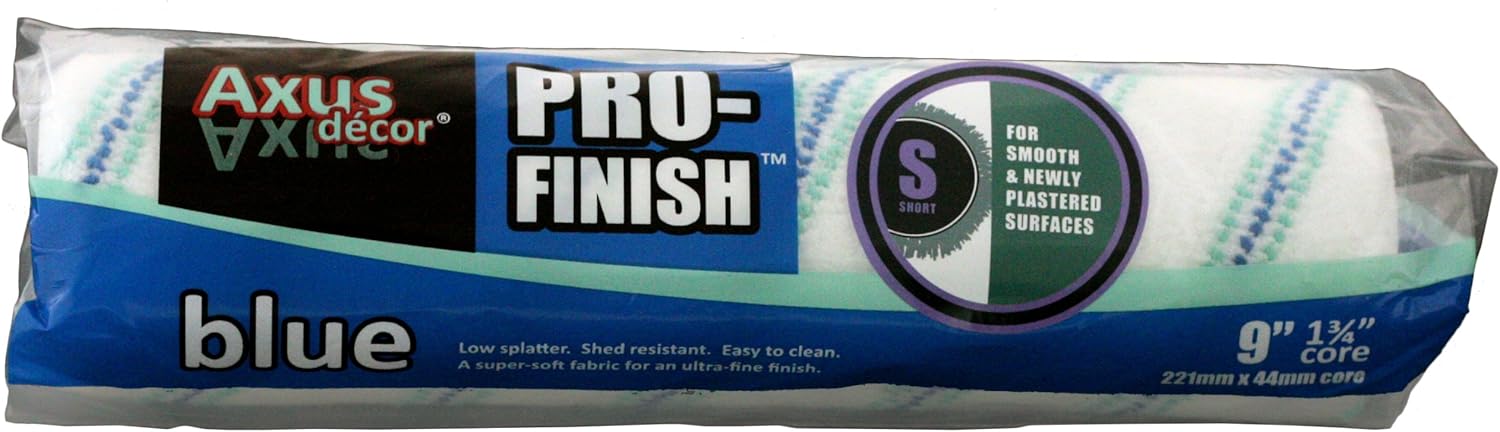 Axus Décor Pro-Finish Roller Sleeve Short Pile - Blue: Amazon.co.uk ...