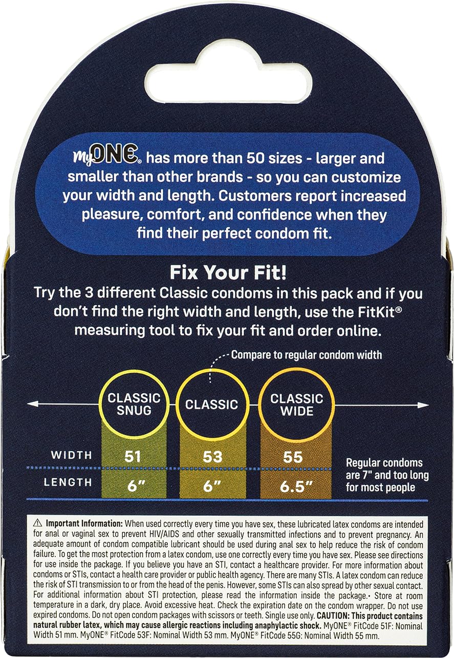 Classic Sampler - 3 Classic Condom Sizes To Try on Galleon Philippines