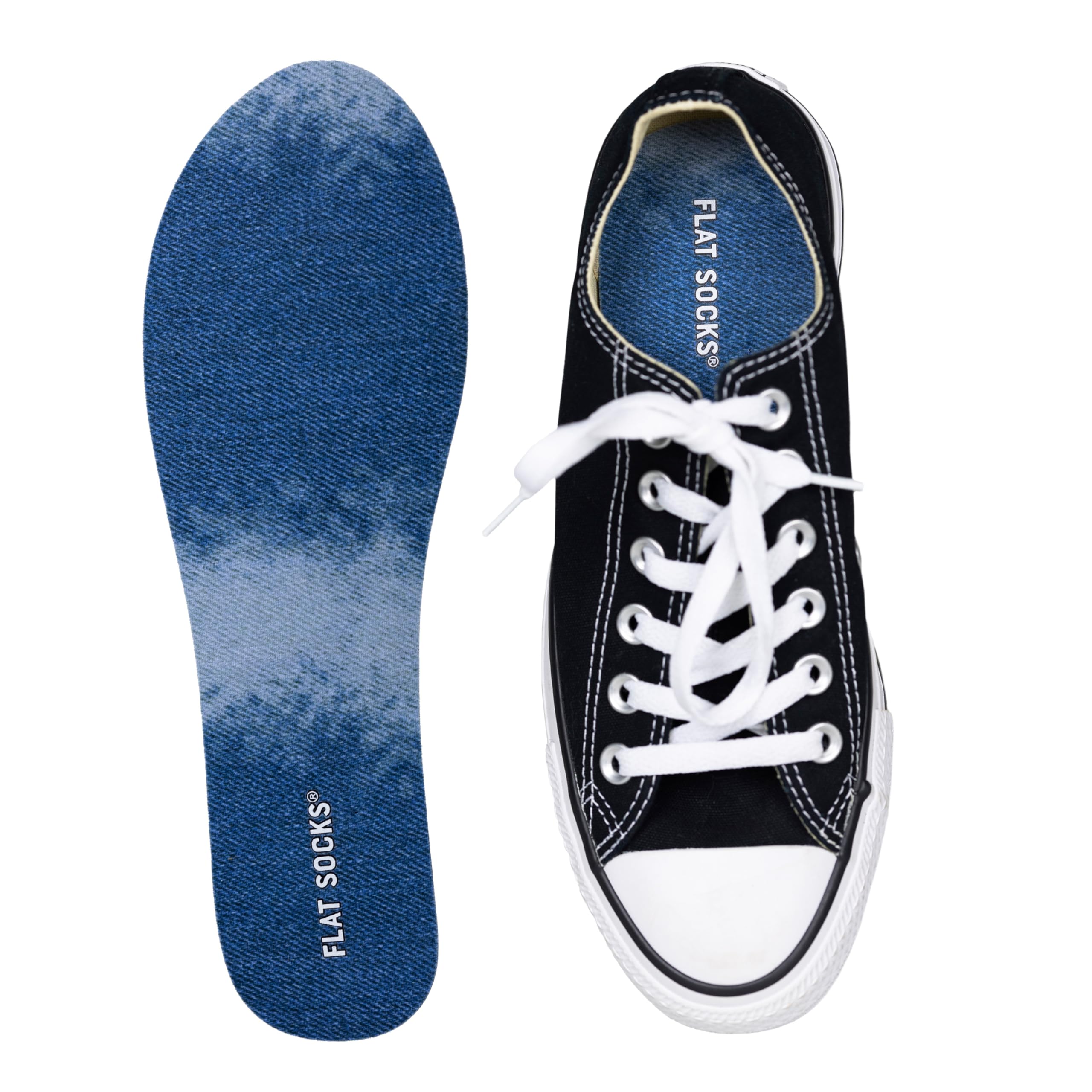 FLAT SOCKS No Show Socks, Sockless Shoe Liner, No Slipping, No Stinking ...