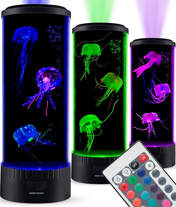 SensoryMoon Large Led Jellyfish Lava Lamp Aquarium - Electric Round ...