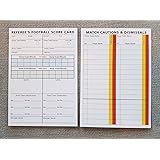 MyReferee Score Sheets Football Game Log Referee Cards Notepad NEW ...