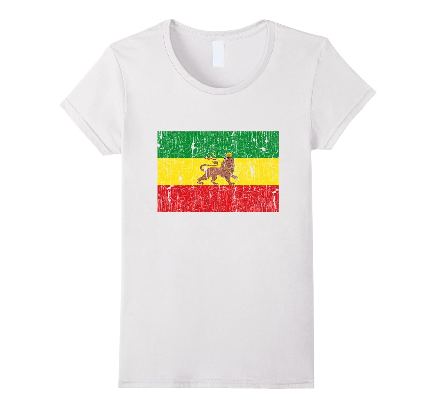 Ethiopian Flag Rasta Reggae Roots Clothing T Shirt Tee