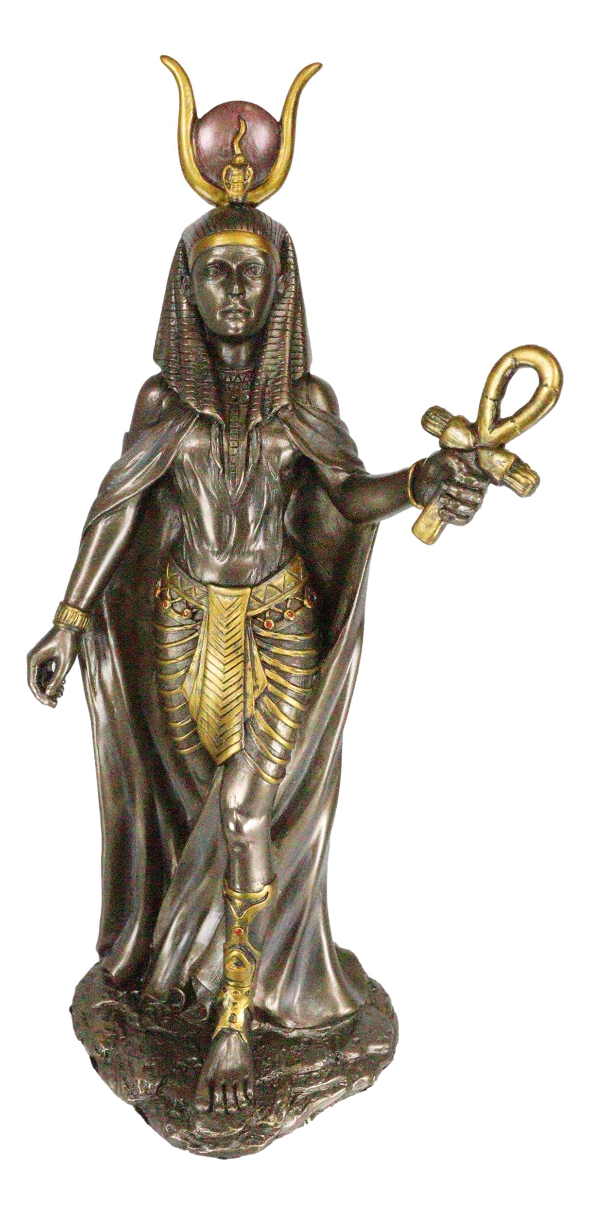 Mua Ebros Egyptian Deity Goddess Hathor Holding Ankh Statue 11" Tall ...