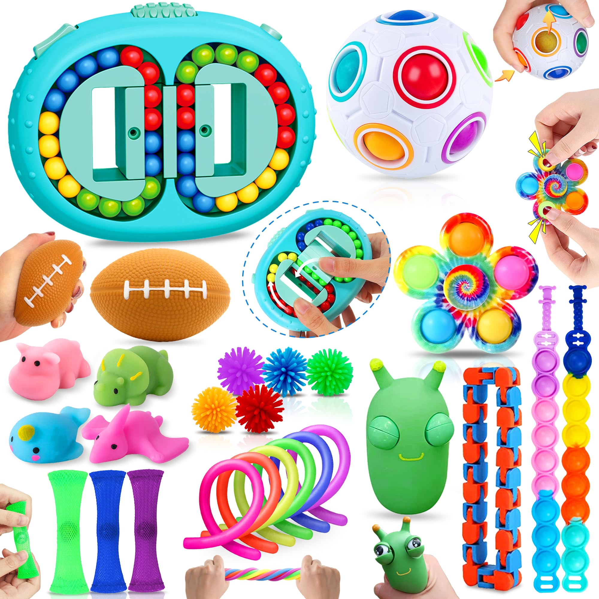 Mua Chennyfun Stress Relief Set, 26 Pieces Sensory Fidget Anti-Stress ...