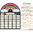 Amazon.com: Pajean Class Jobs Pocket Chart Rainbow Pocket Chart with 96 ...