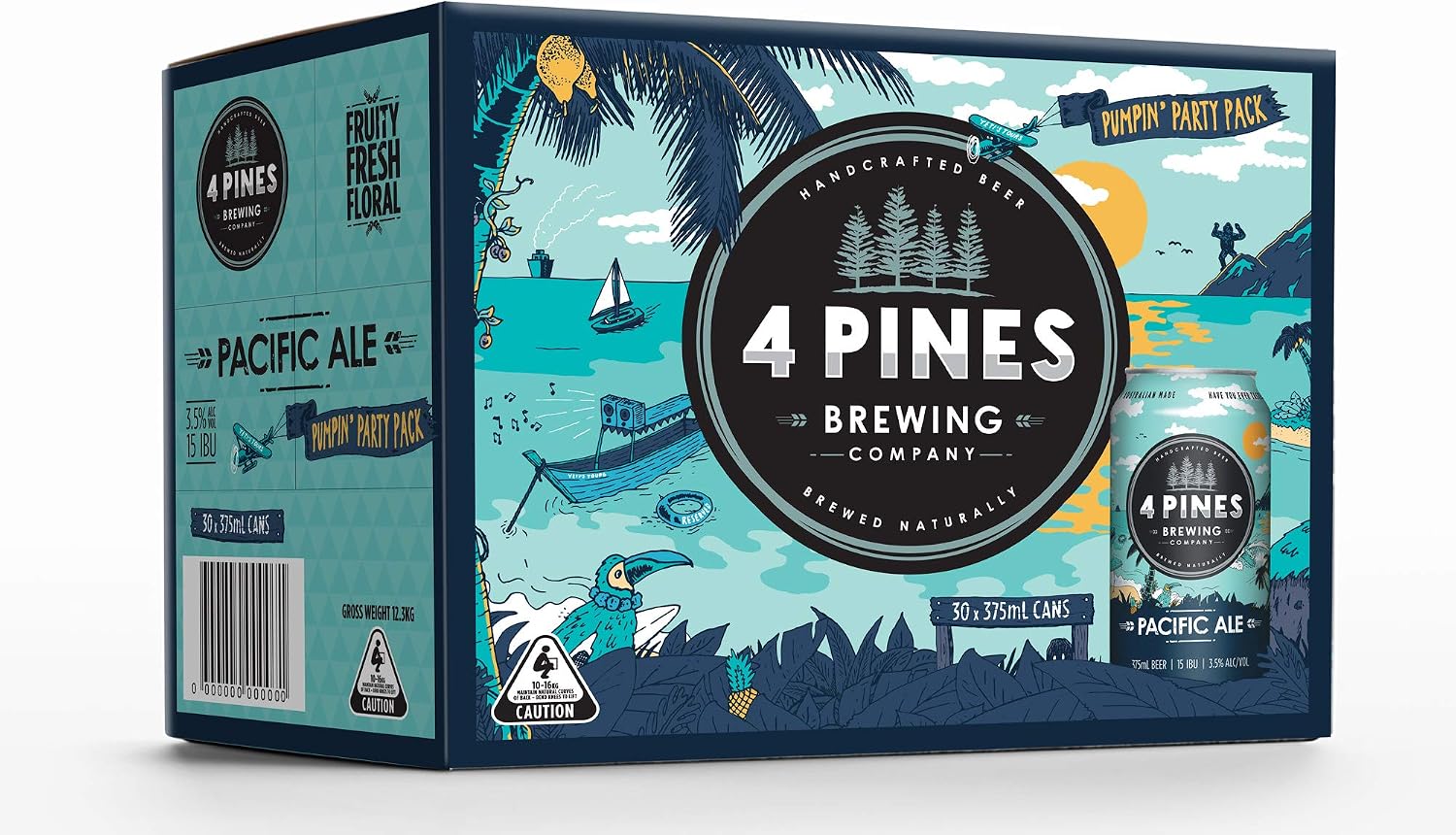 4 PINES Pacific Ale Beer Case 30 x 375mL: Amazon.com.au: Grocery ...