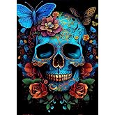 Amazon.com: BOHUAYI 5D DIY Halloween Skull Horror Diamond Painting Kits ...