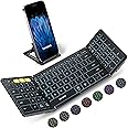 Amazon.com: Samsers Foldable Bluetooth Keyboard With Numeric Keypad, Full-Size Wireless Folding ...