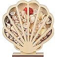 Amazon.com: CroBlissful Wooden Seashell Display Case with Acrylic ...