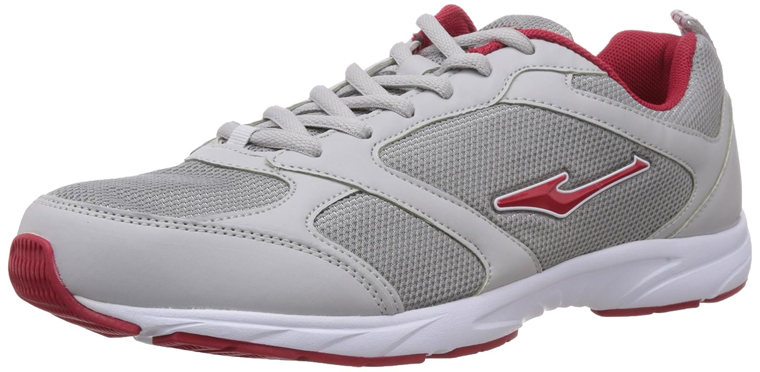 Buy Erke Men's L.Grey and Red Mesh Running Shoes - 8.5 UK at Amazon.in