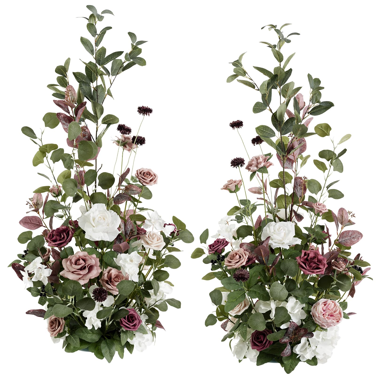 Ling's Moment 41" Tall Free Standing Artificial Flowers Arrangements ...