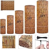 Amazon.com : Natural Reed Fencing Rolls,4FT X 16.4FT Balcony Reed Fence ...