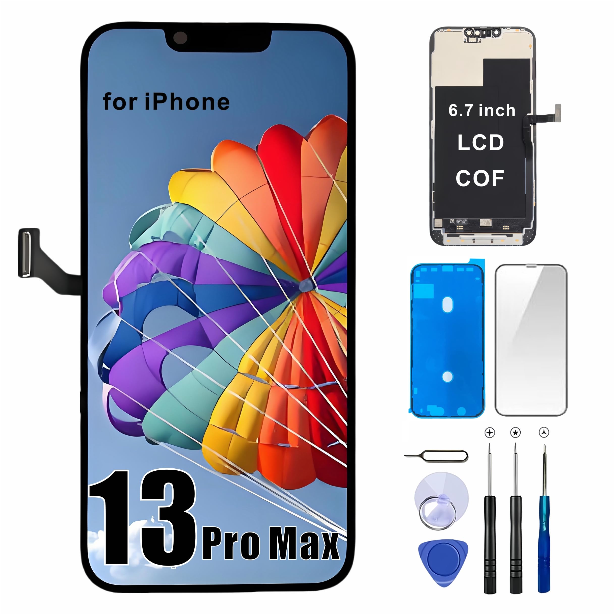 JG-TR for iPhone 13 Pro Max Screen Replacement(6.7-inch), 13 Pro Max ...