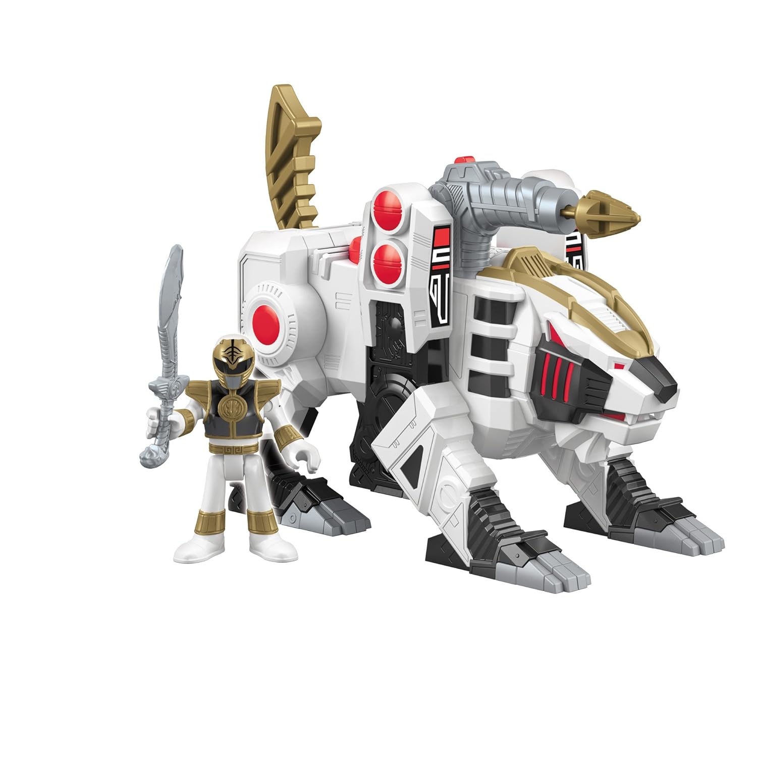 Super Saturday Fisher Price Imaginext Power Rangers White Ranger And ...