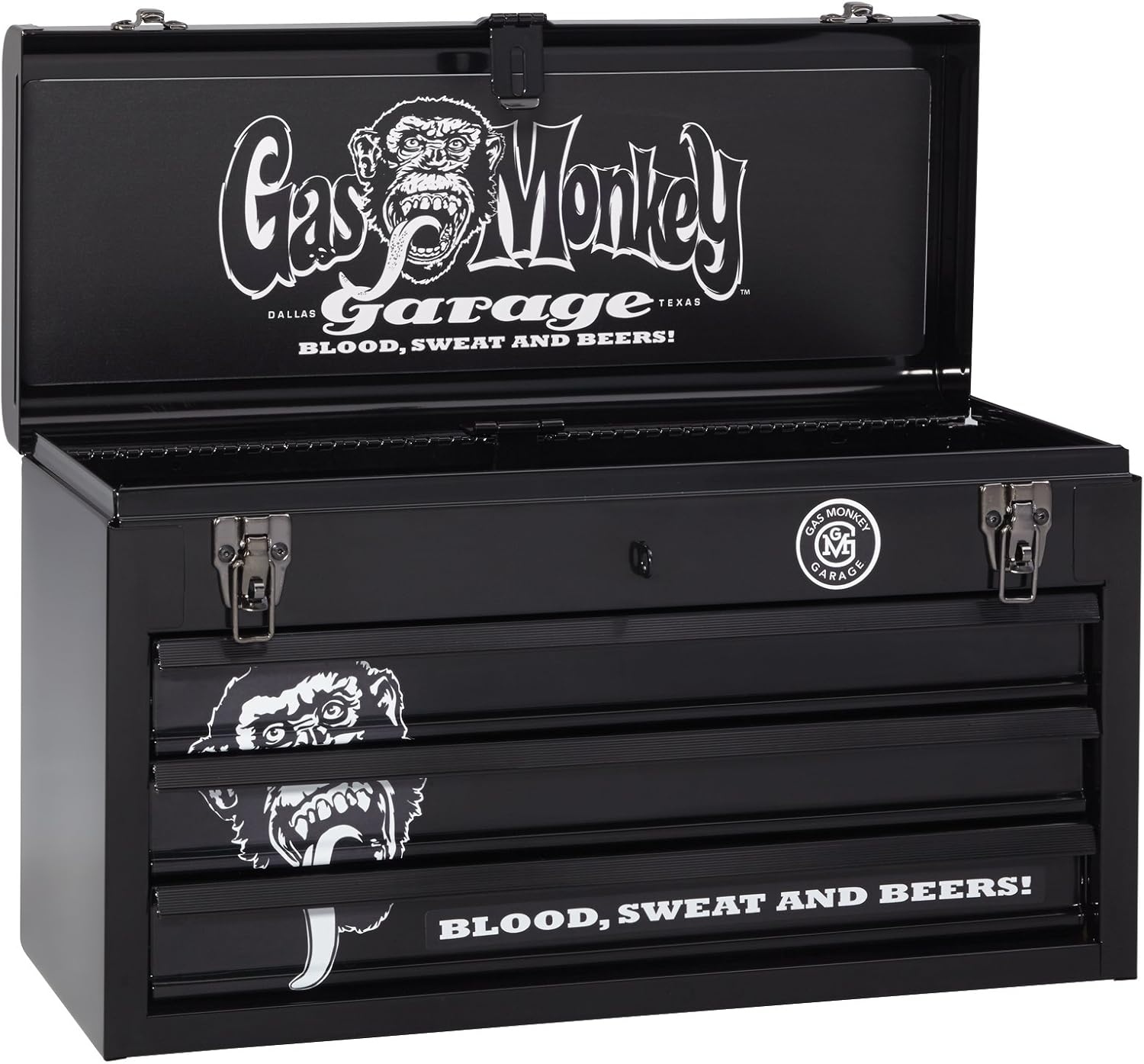 Gas Monkey Garage 3-Drawer Metal Portable Tool Chest, 20.5: Amazon.co ...
