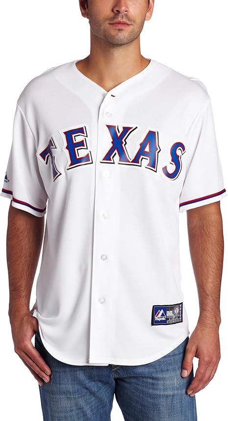 Majestic Athletic MLB Texas Rangers IAN Kinsler White Home Replica ...