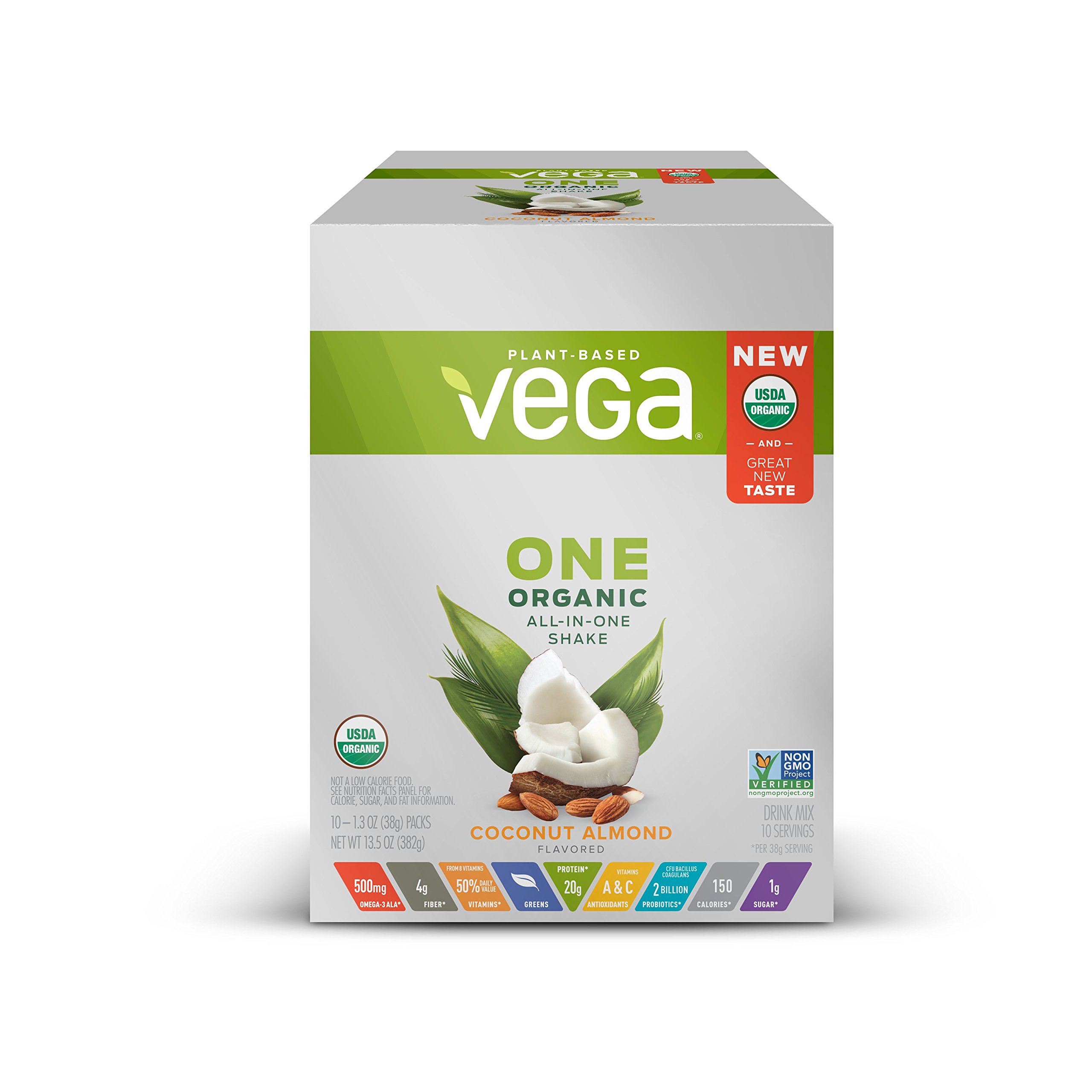 Amazon.com: Vega One Organic All-in-One Shake Plain Unsweetened (10 ...