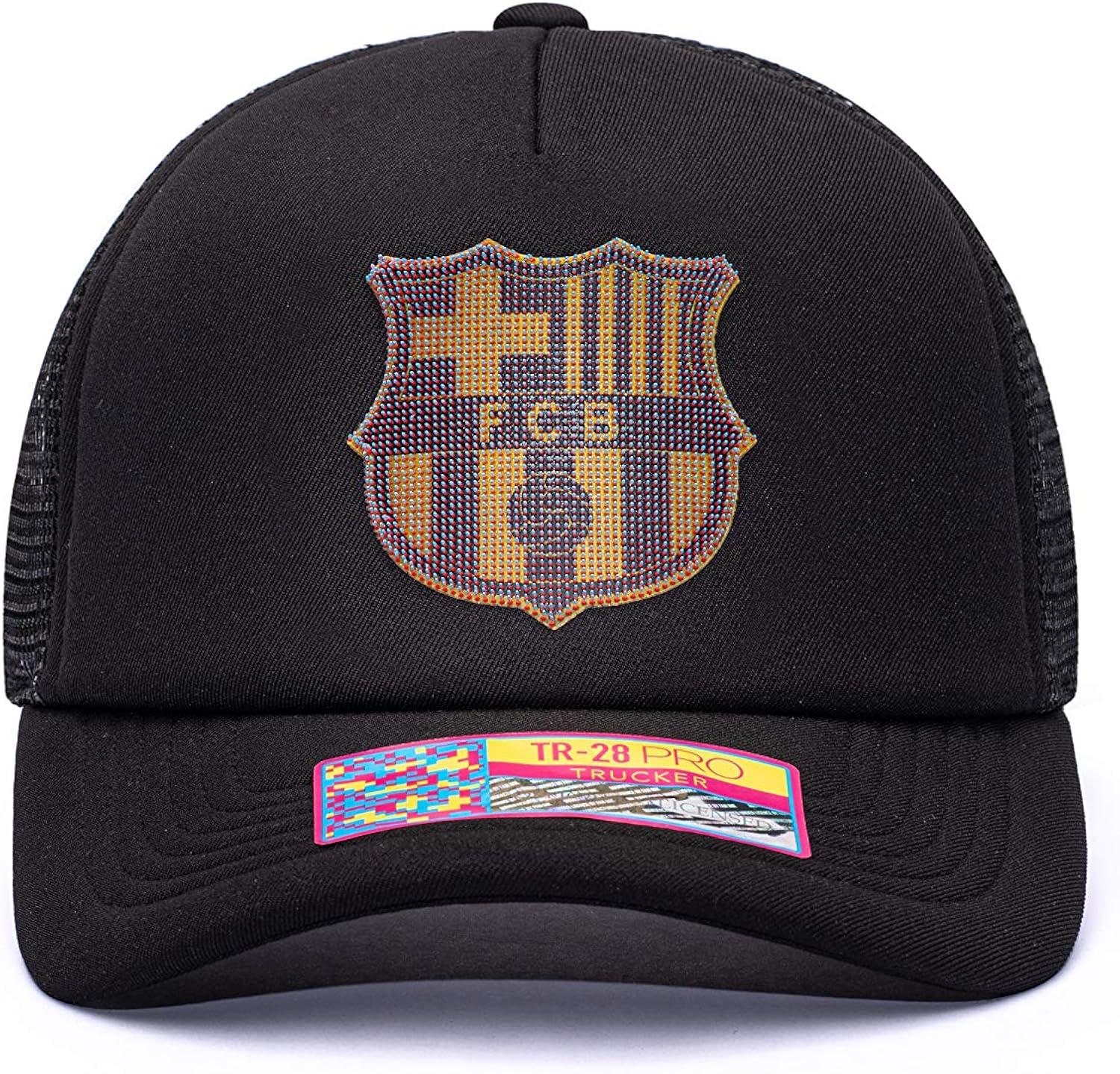 Amazon.com: Fan Ink F.C. Barcelona 'Shield' Trucker Snapback Hat/Cap ...
