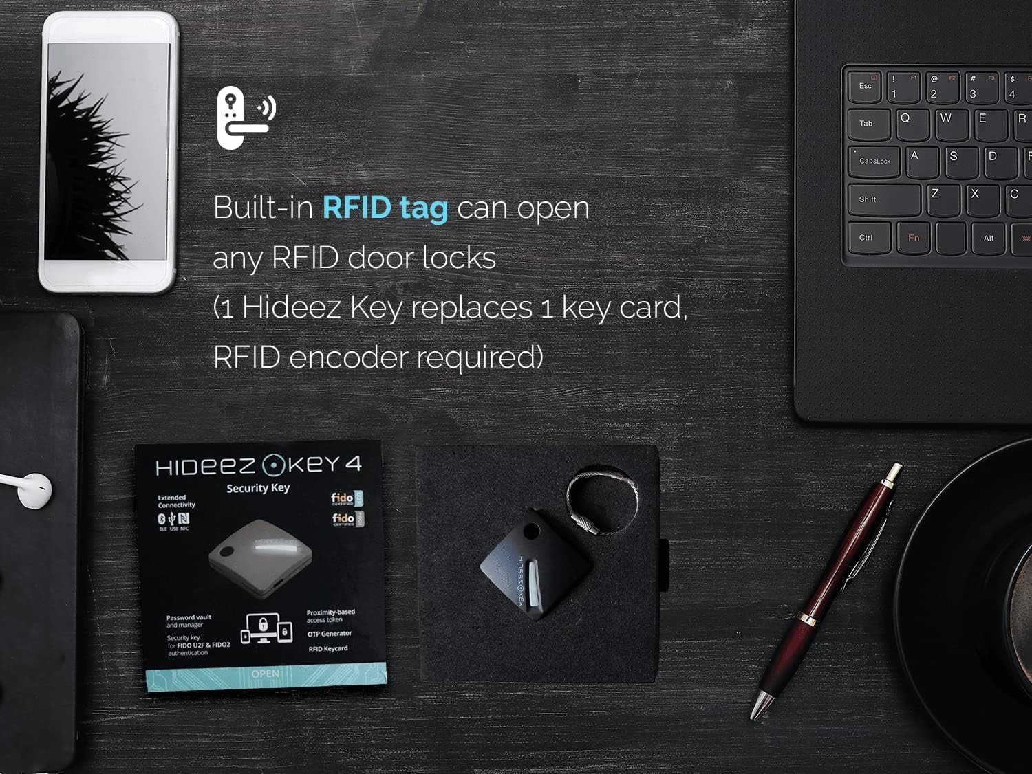 Mua Hideez Key 4: FIDO2/U2F Security Key for Passwordless Access & Two-Factor Authentication ...